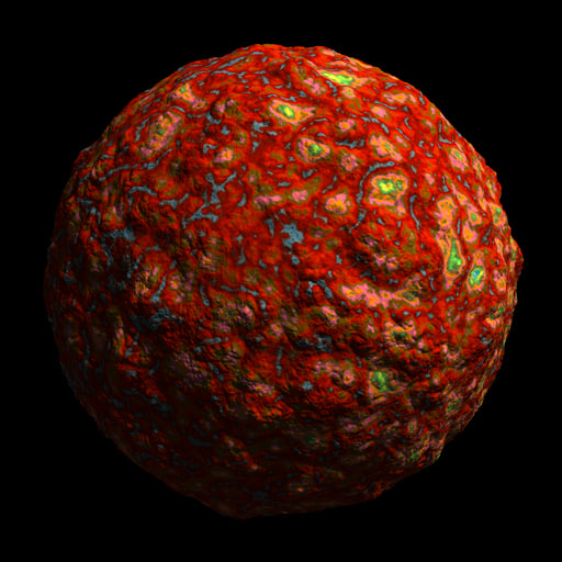 Materials Renderman scifi dented red