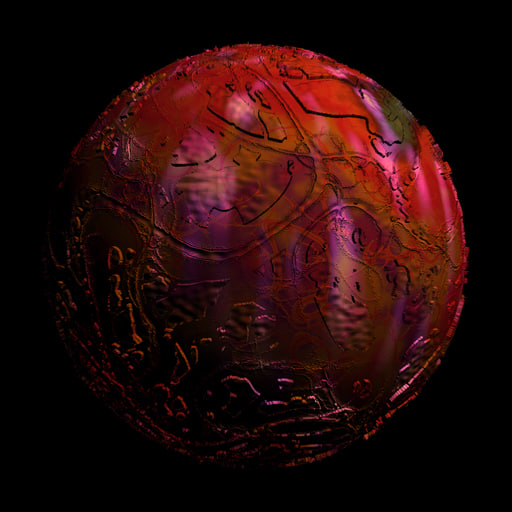 Materials Renderman scifi dented red