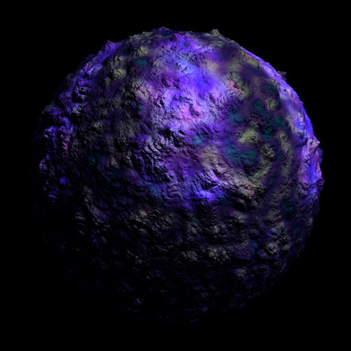 Materials Renderman scifi dented purple