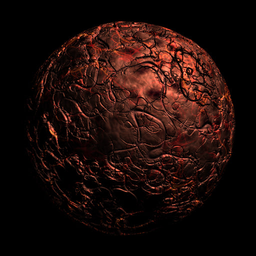 Materials Renderman scifi dented veiny