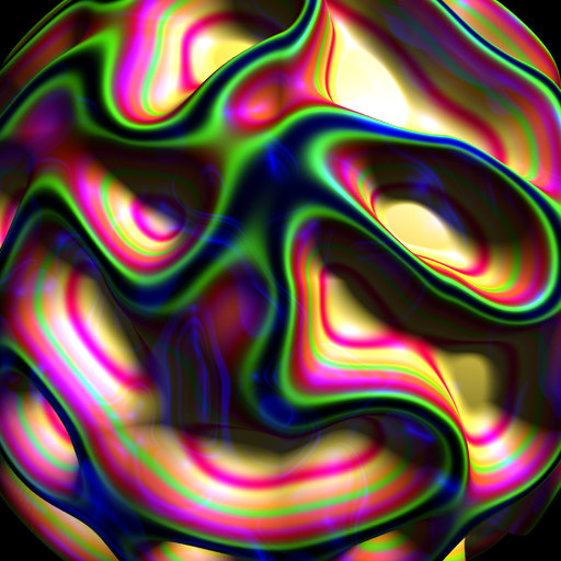 Materials Renderman scifi dented multicolored