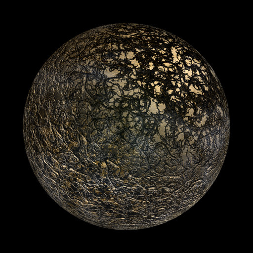 Materials Renderman scifi dented organic