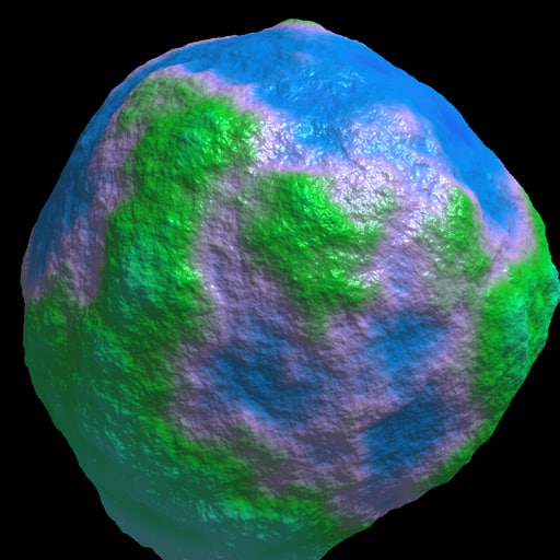 Materials Renderman scifi dented rocky