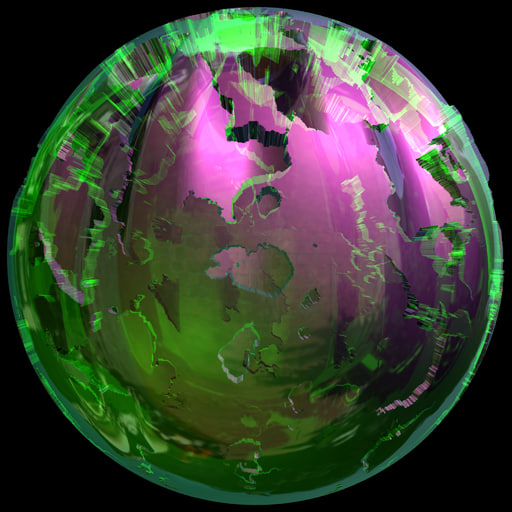 Materials Renderman scifi dented transparent