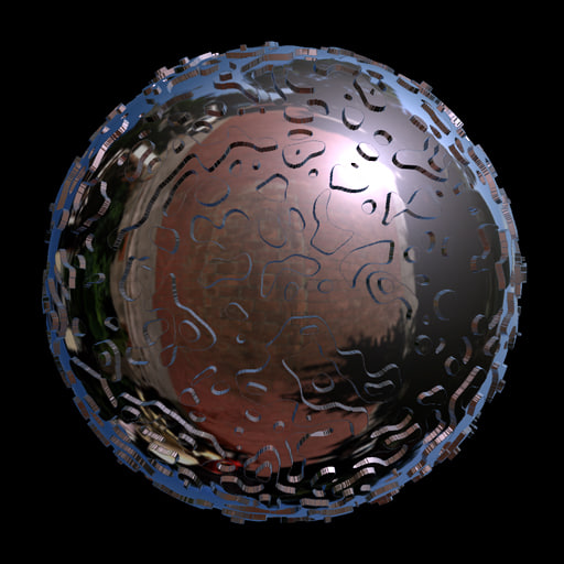 Materials Renderman scifi dented metalic