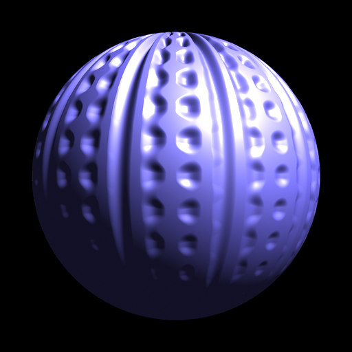 Materials Renderman scifi dented ridges