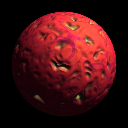 Materials Renderman scifi red sphere