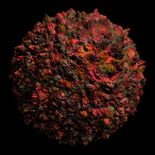 Materials Renderman scifi red brown