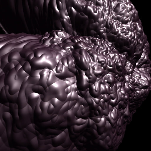 Materials Renderman scifi black cracks