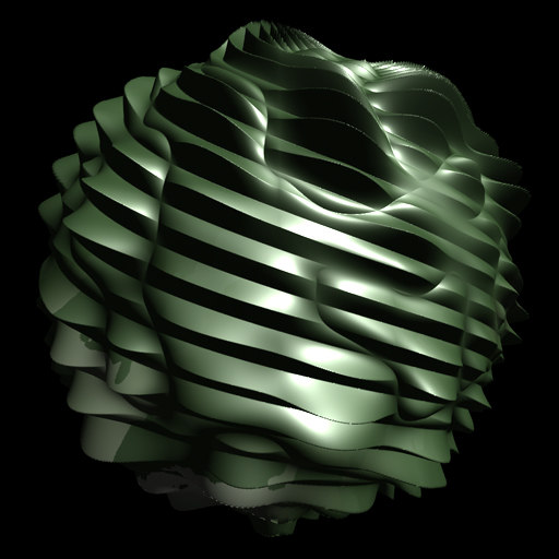 Materials Renderman scifi green twisted