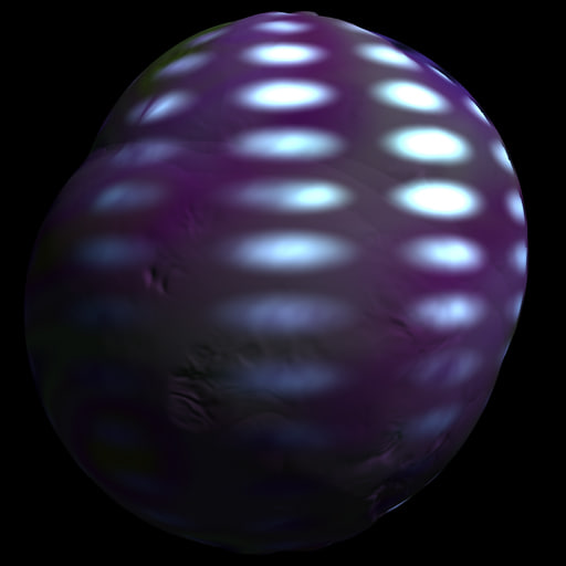 Materials Renderman scifi blue white