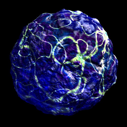 Materials Renderman blue scifi green