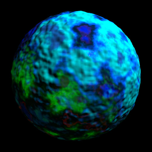 Materials Renderman scifi blue fuzzy