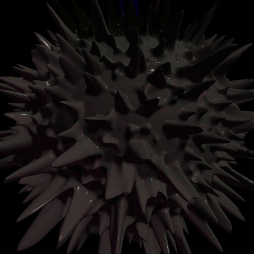 Materials Renderman scifi black spikey