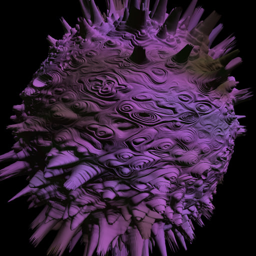 Materials Renderman spikes outerspace displacement