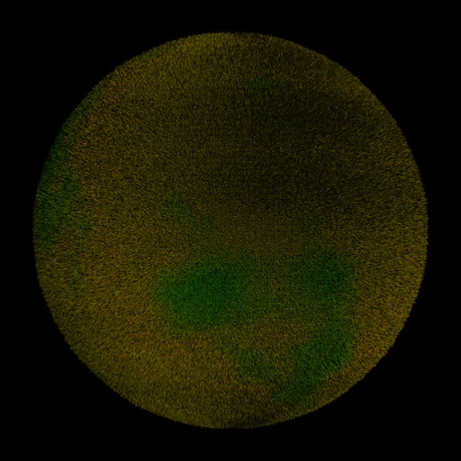 Materials Renderman fuzzy green hairy