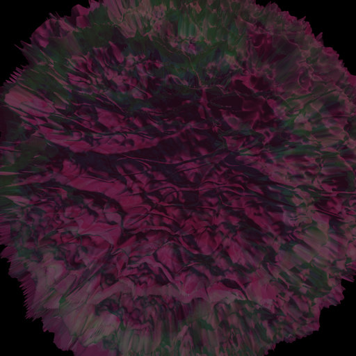 Materials Renderman spikes purple melted