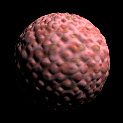 Materials Renderman bumby red spot