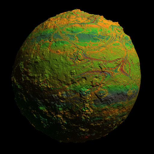 Materials Renderman bumpy rocky green