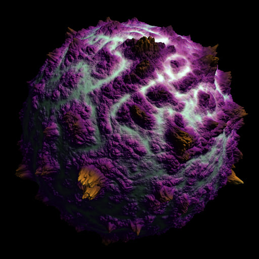 Materials Renderman coral nature purple