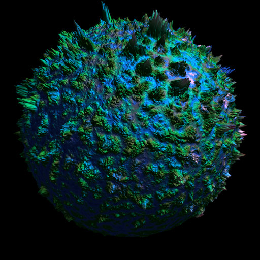 Materials Renderman coral nature blue