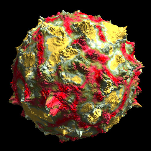 Materials Renderman coral nature yellow