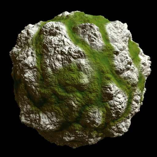 Materials Renderman coral nature green