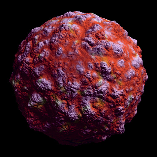 Materials Renderman rock nature hotpink