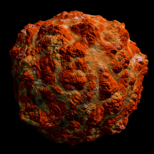 Materials Renderman rock nature red