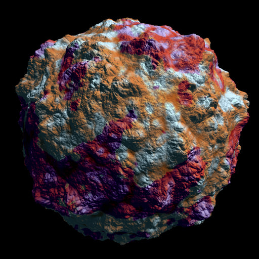 Materials Renderman rock nature wavy