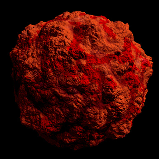 Materials Renderman rock nature red