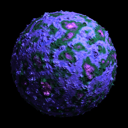 Materials Renderman rock nature purple