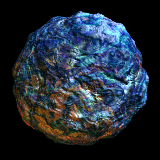 Materials Renderman rock nature blue