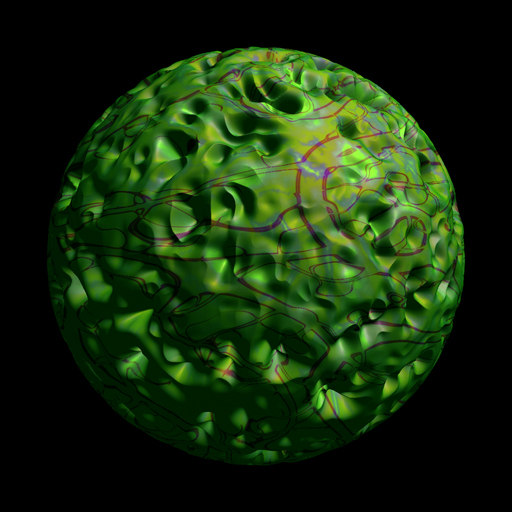 Materials Renderman ground nature green