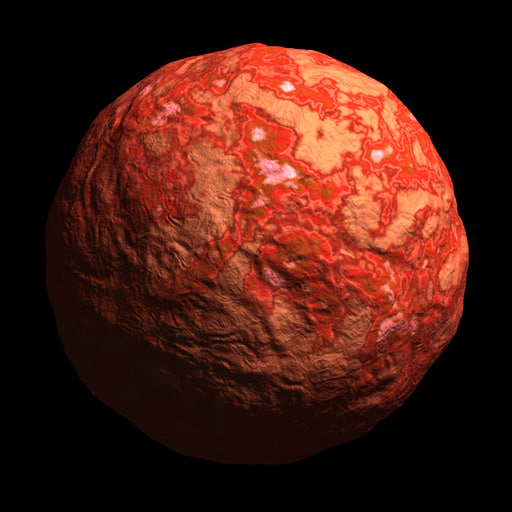 Materials Renderman ground nature red