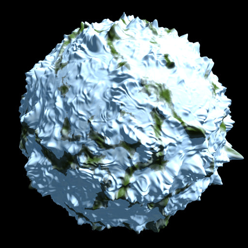 Materials Renderman snow nature spikey