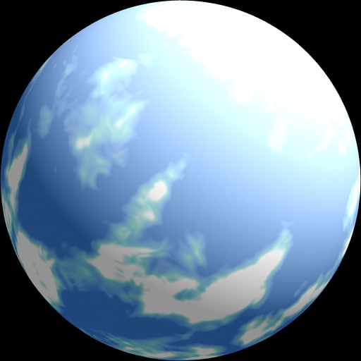 Materials Renderman snow nature blue