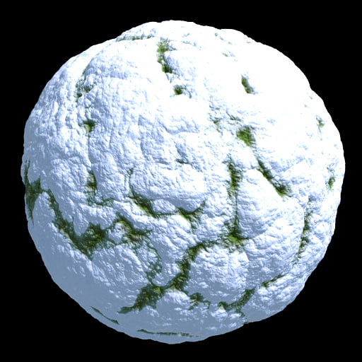 Materials Renderman snow nature textured
