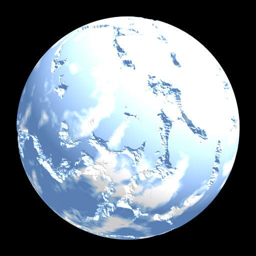 Materials Renderman snow nature crater