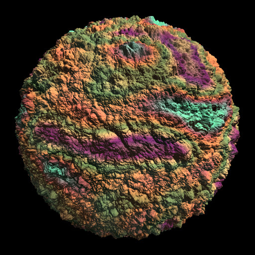 Materials Renderman nature rock multicolored