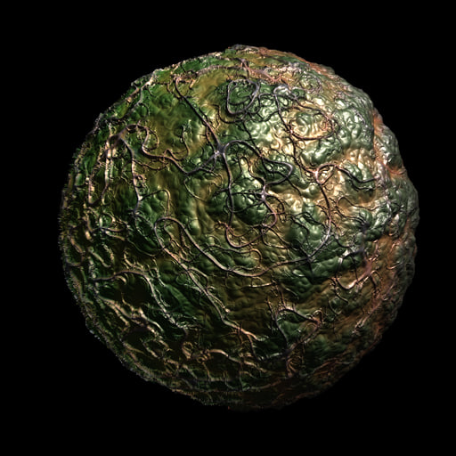 Materials Renderman nature veiny shell