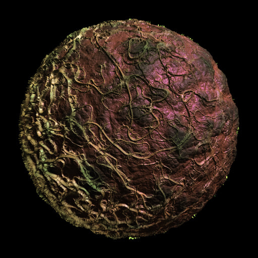 Materials Renderman nature brown green