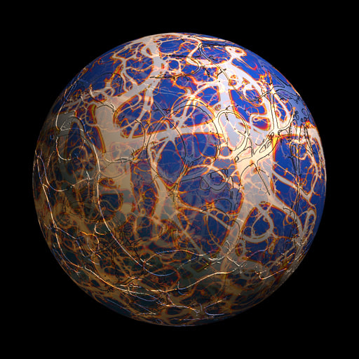 Materials Renderman nature blue white