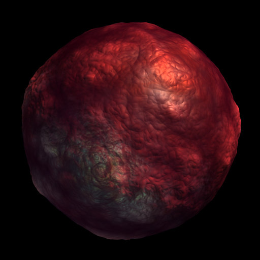 Materials Renderman nature shell red