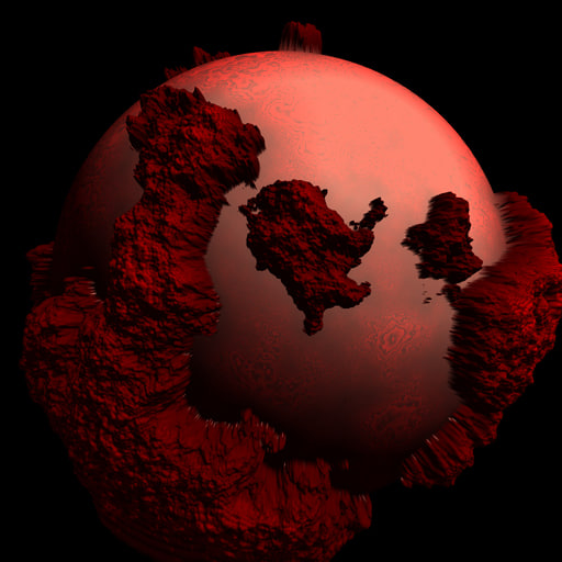 Materials Renderman nature rocky red