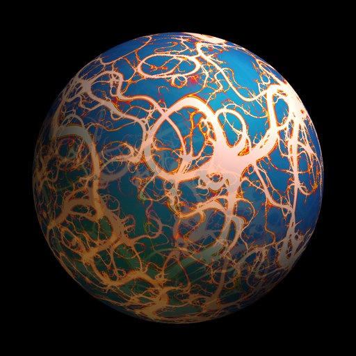 Materials Renderman nature blue veiny