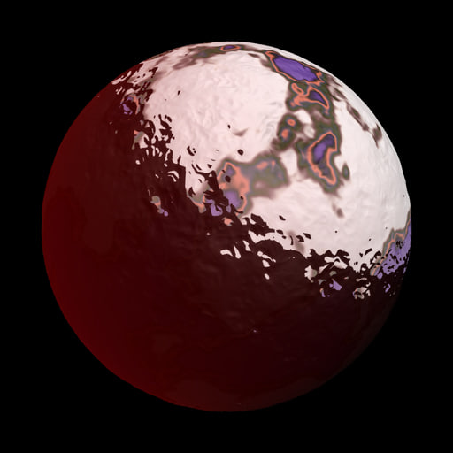 Materials Renderman nature glassy shiny