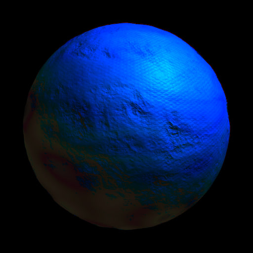 Materials Renderman nature blue eroded