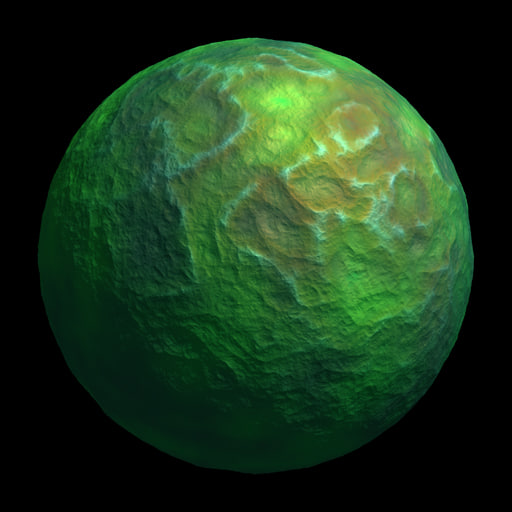 Materials Renderman nature green chipped