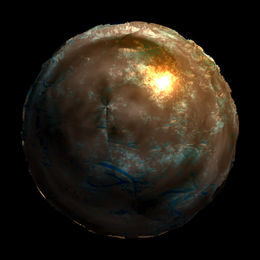 Materials Renderman nature glow sun